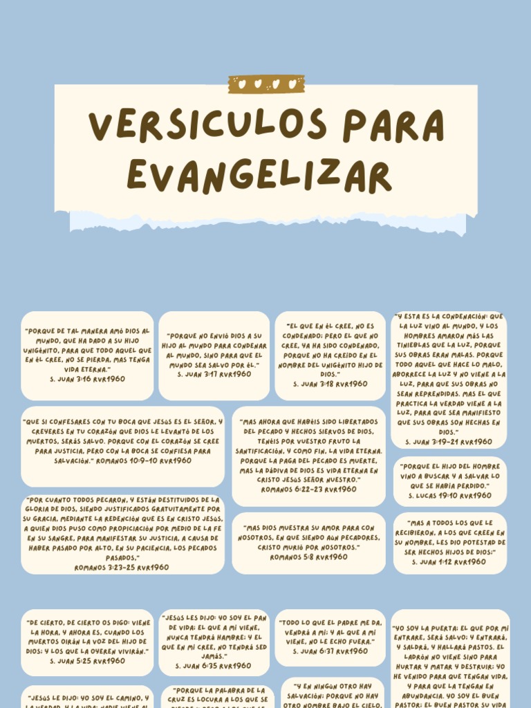 Versículos para Evangelizar | PDF