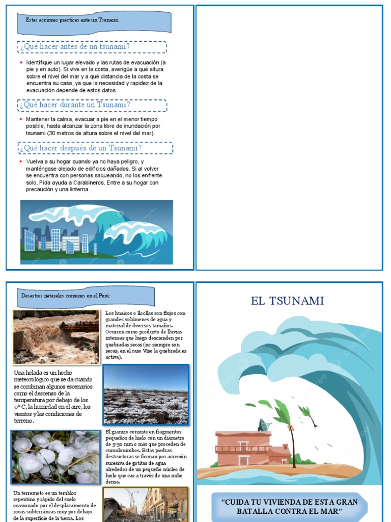 Guía para actuar ante un tsunami | PDF | Tsunami | Temblores