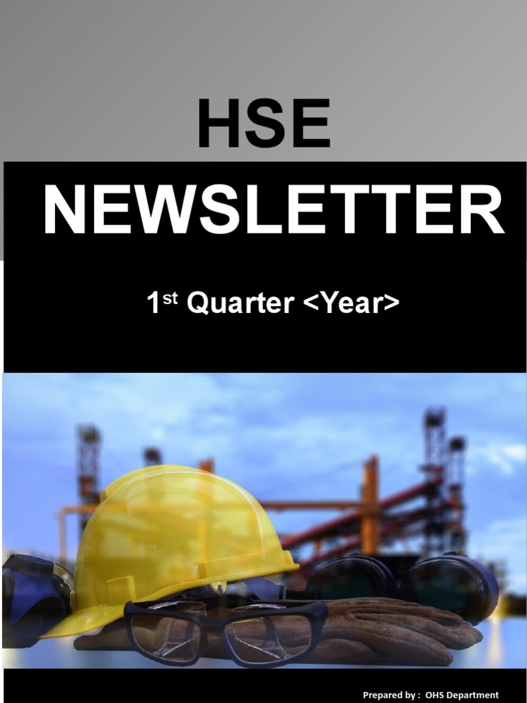 HSE Newsletter Template | PDF | Business | Safety