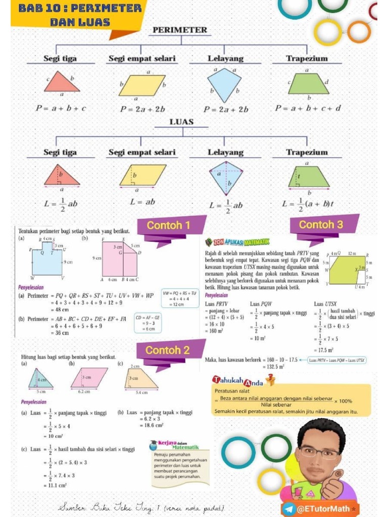 Nota Bab10Perimeter&Luas | PDF