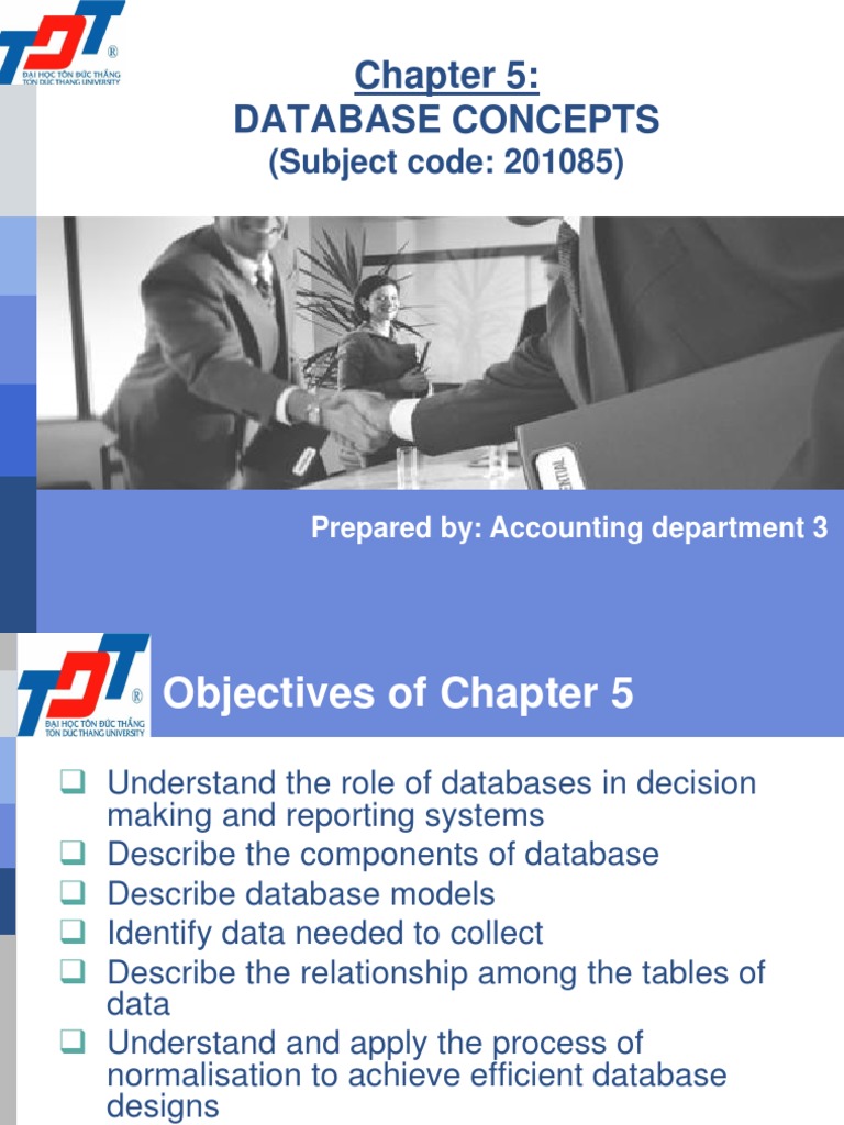 Chapter 5 - Database Concepts | PDF