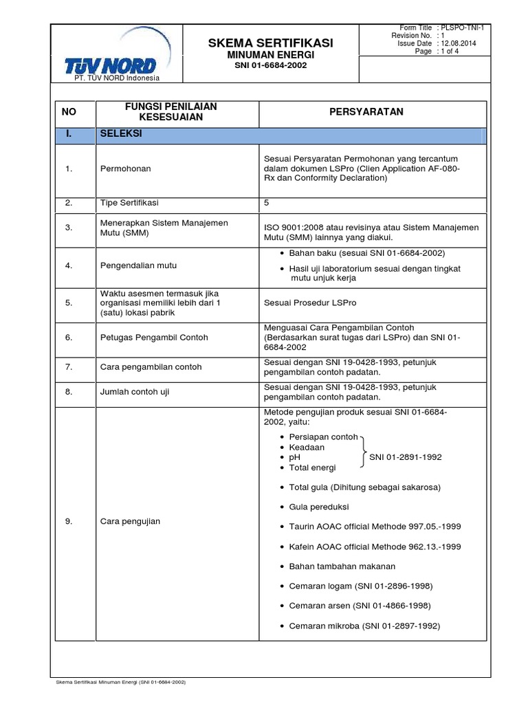 Sni 01 6684 2002 Id | PDF