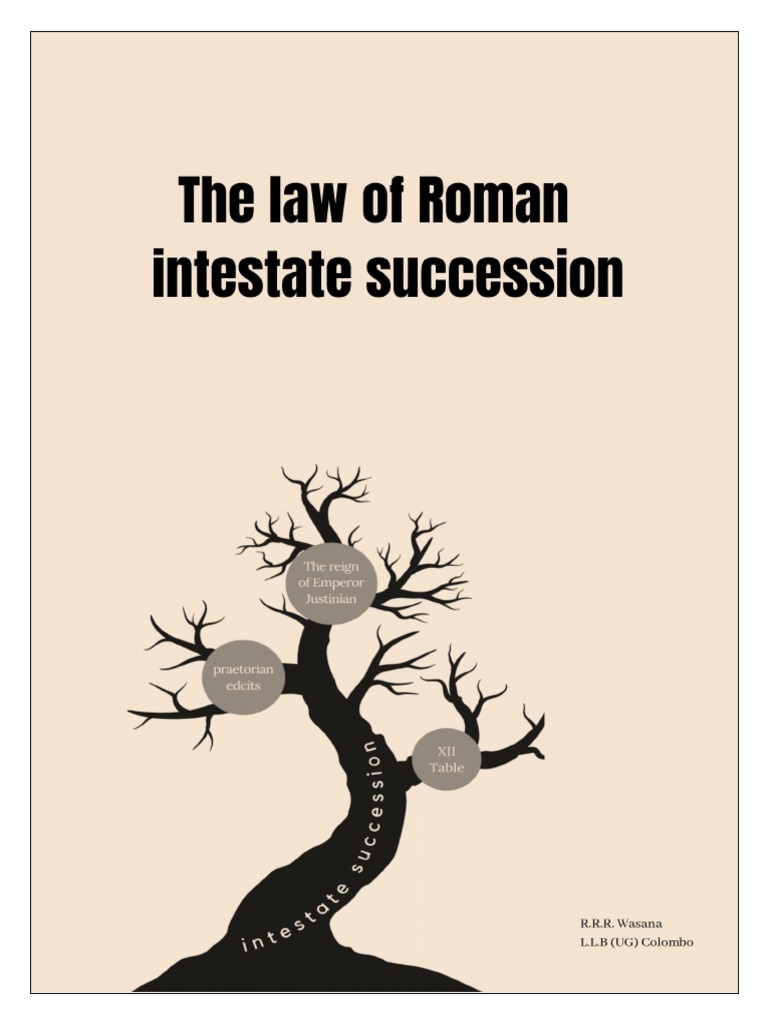 The Law of Roman Intestate Succession | PDF