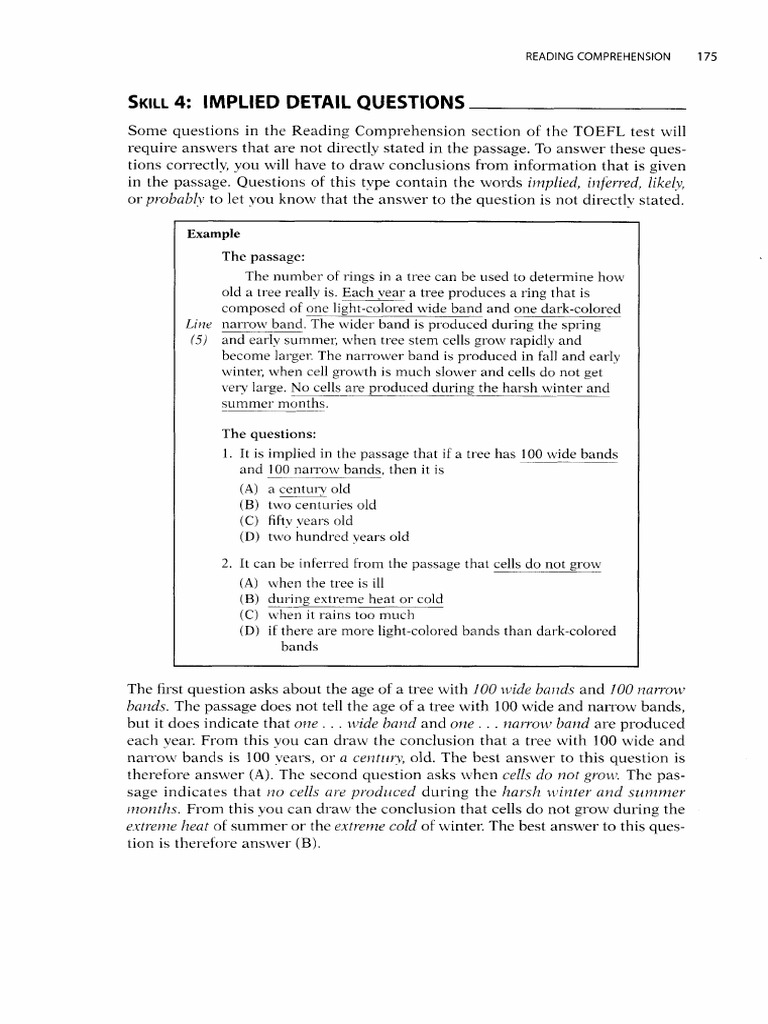 Reading Implied Detail Q | PDF