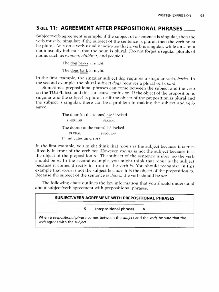 Subject Verb Agreement 1-1 | PDF | Grammatical Number | Plural