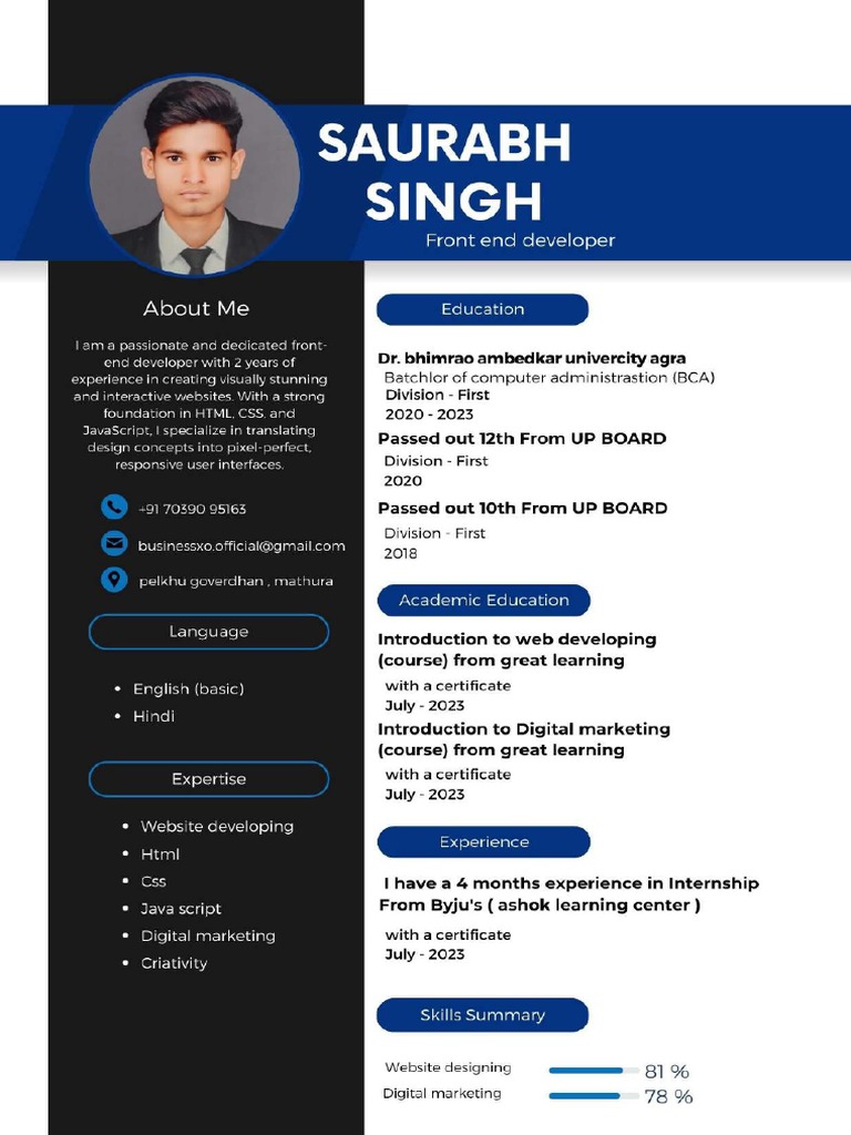 Brown Digital Marketing Resume | PDF