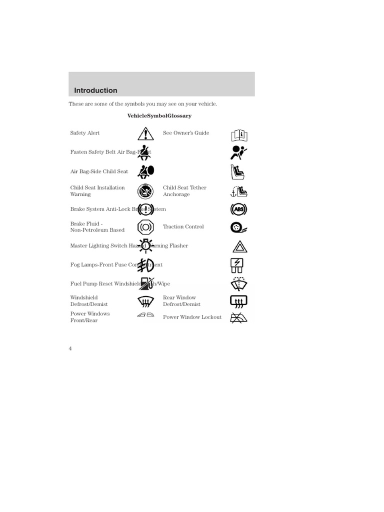 User Manual Ford Escape (2001) (English - 280 Pages) | PDF