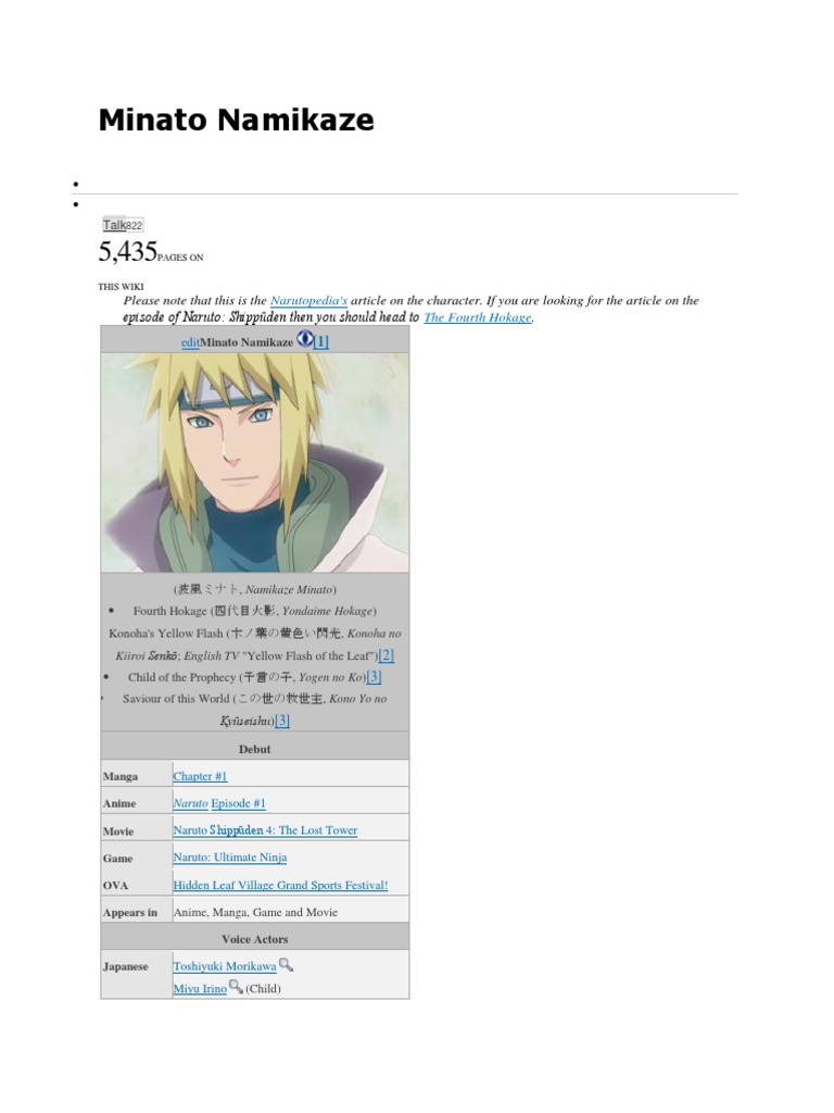 Minato-Namikaze | PDF