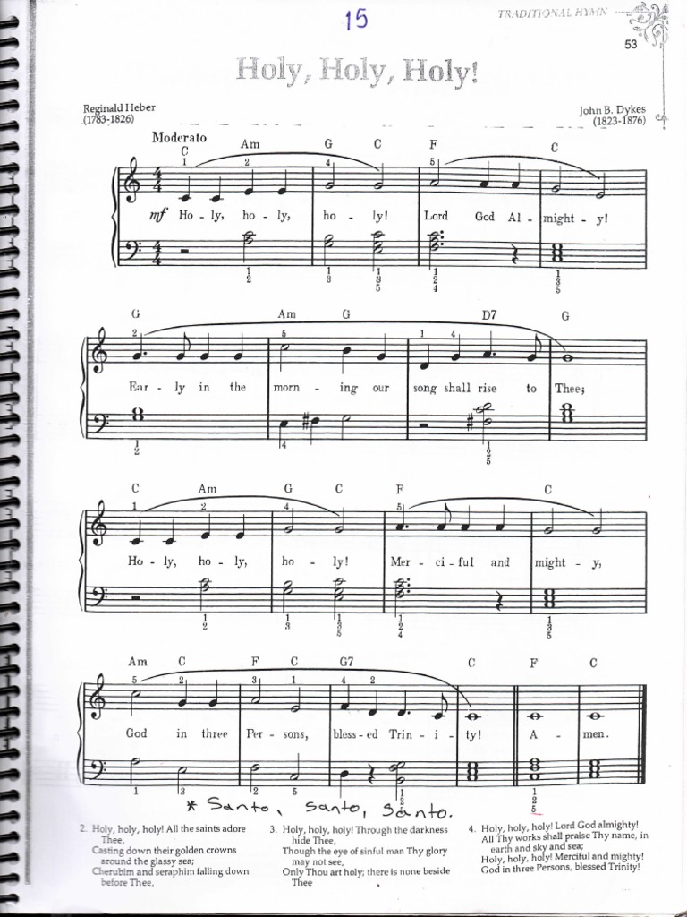 Holy, Holy | PDF | Hymns