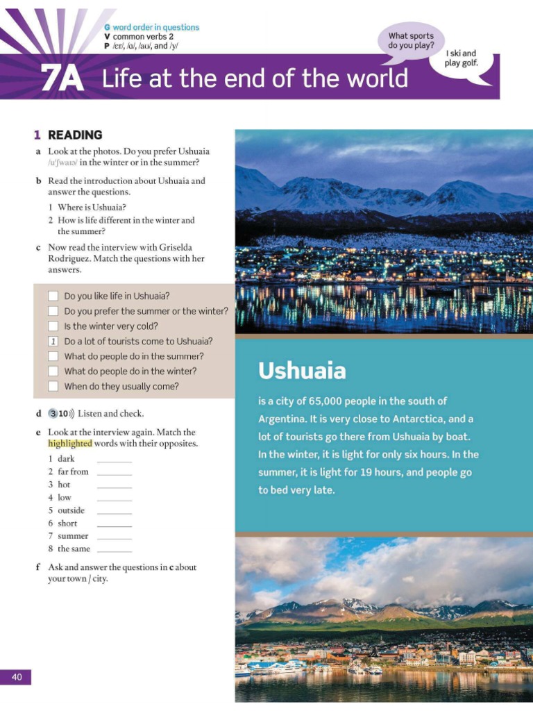 INU2101 - AEF Starter - Unit 7 | PDF