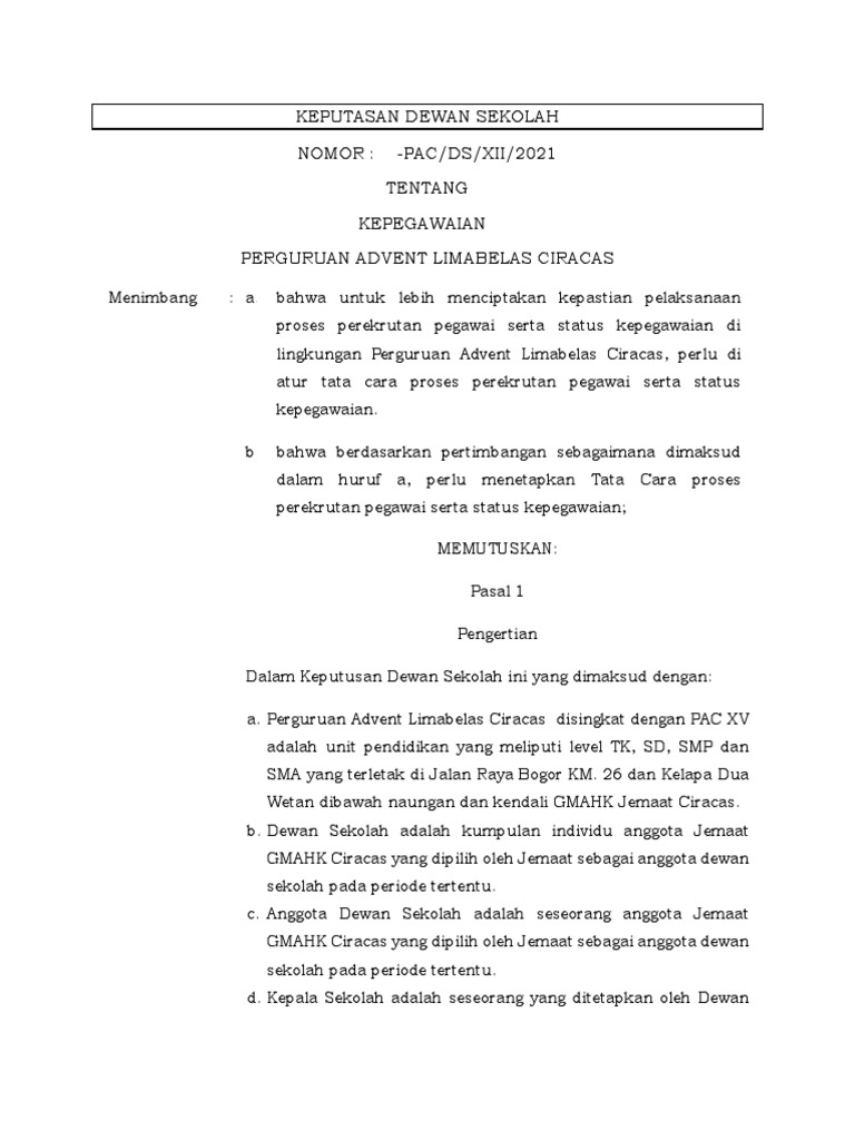 SKDS Kepegawaian | PDF