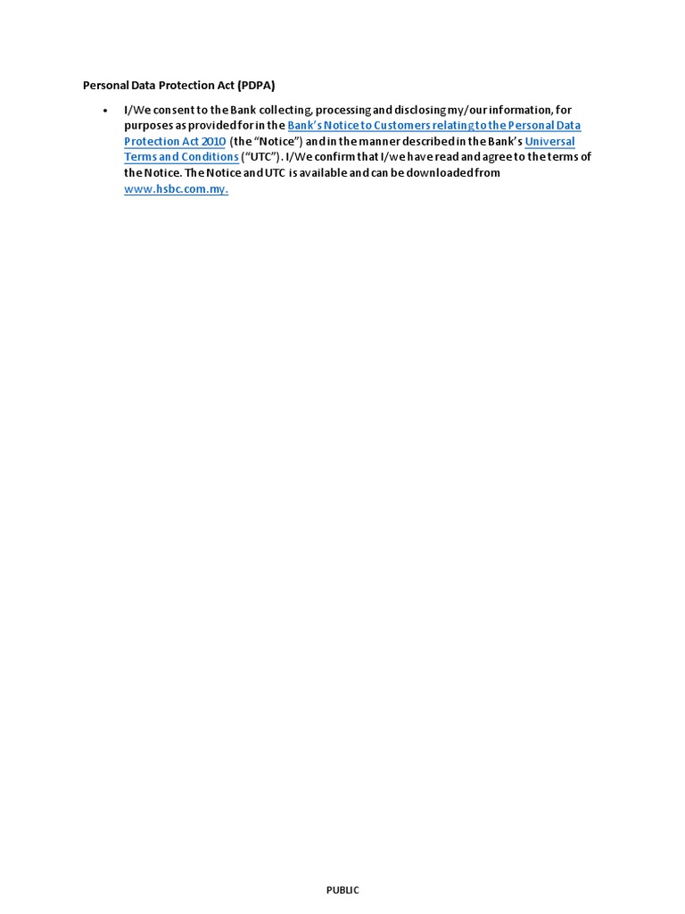 Personal Data Protection Act | PDF