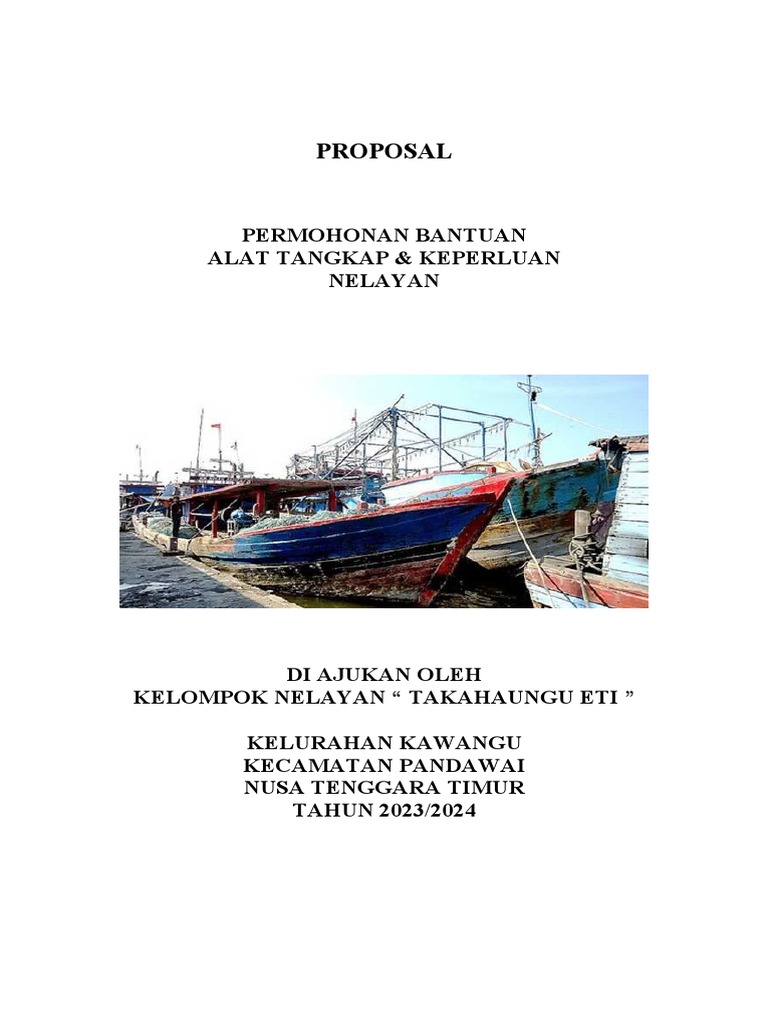 Proposal 3 Bantuan Perahu | PDF