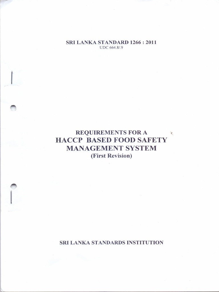 SLS 1266 Haccp | PDF