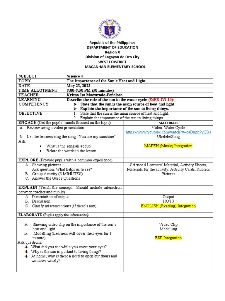 Cot 2 Science 4 | PDF