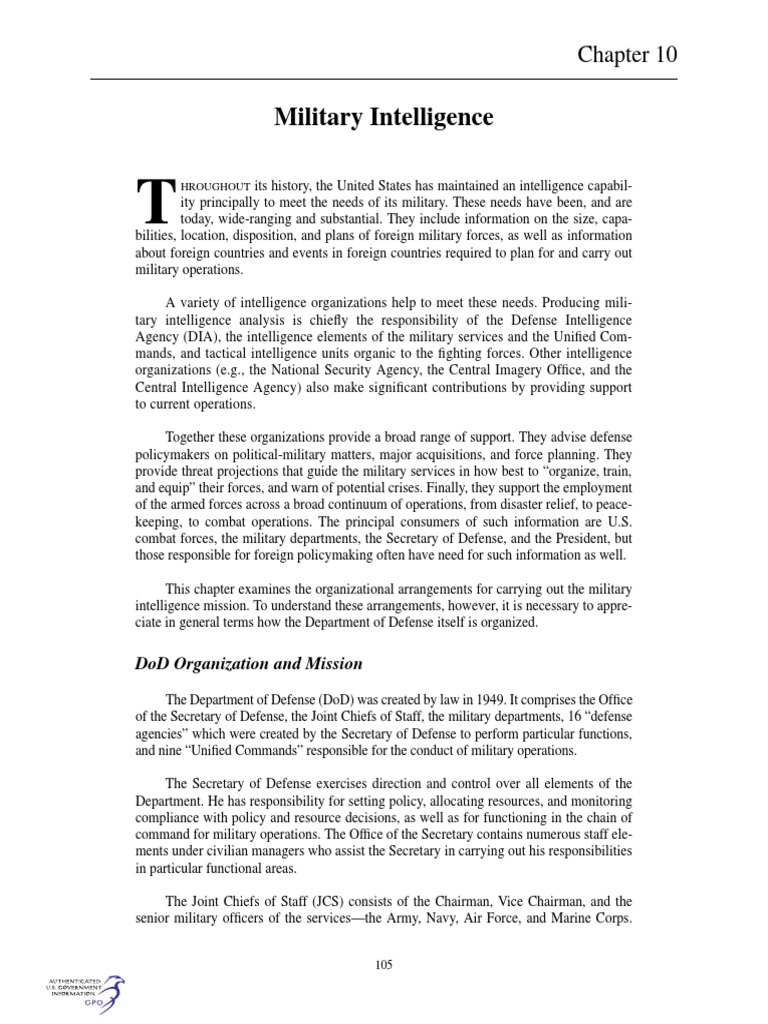 Gpo Intelligence 14 | PDF | United States Department Of Defense ...