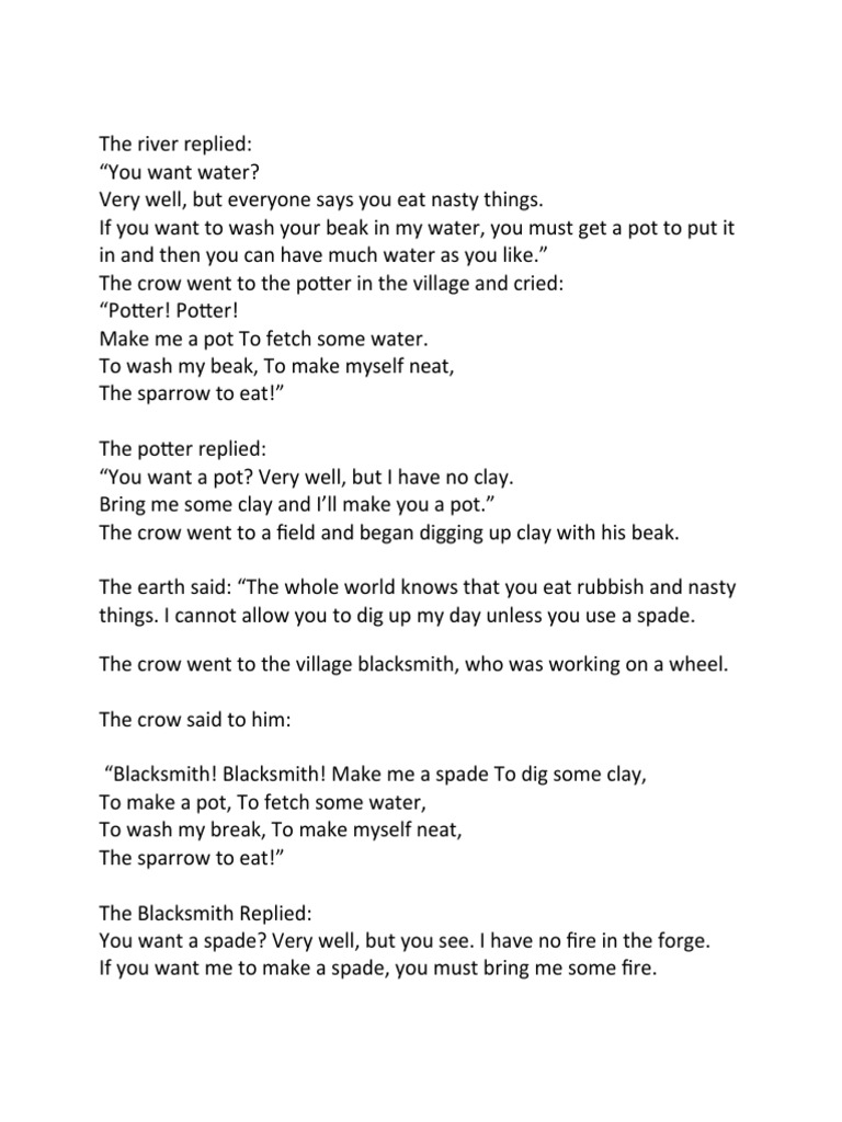 The Crow and Sparrow | PDF