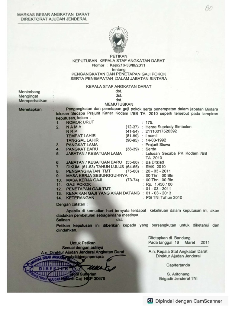 Skep Pengangkatan Pertama | PDF