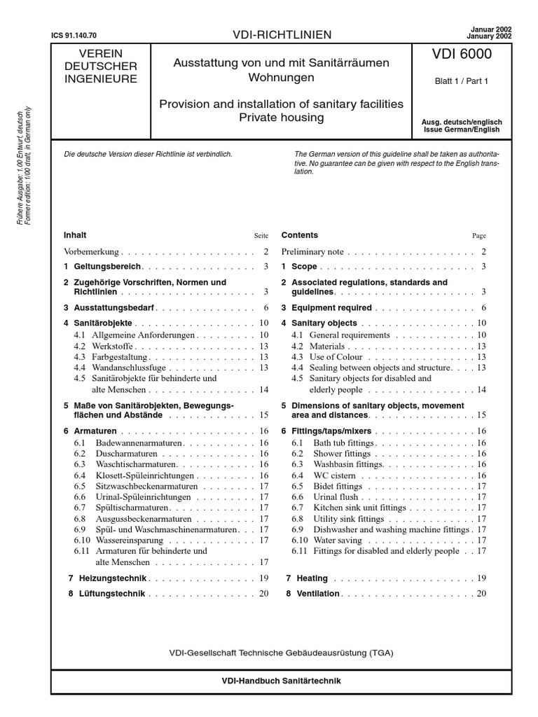 VDI 6000 Blatt-1 2002-01 | PDF