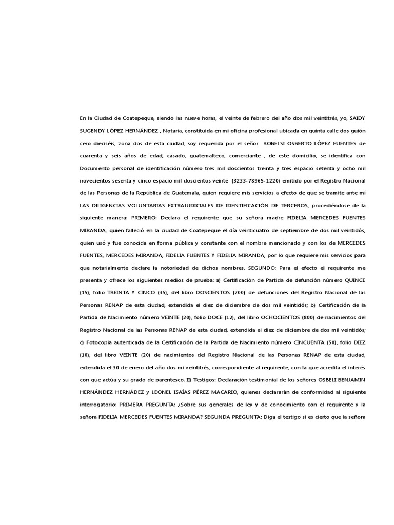 Acta de Requerimiento | PDF Acta de Requerimiento | PDF