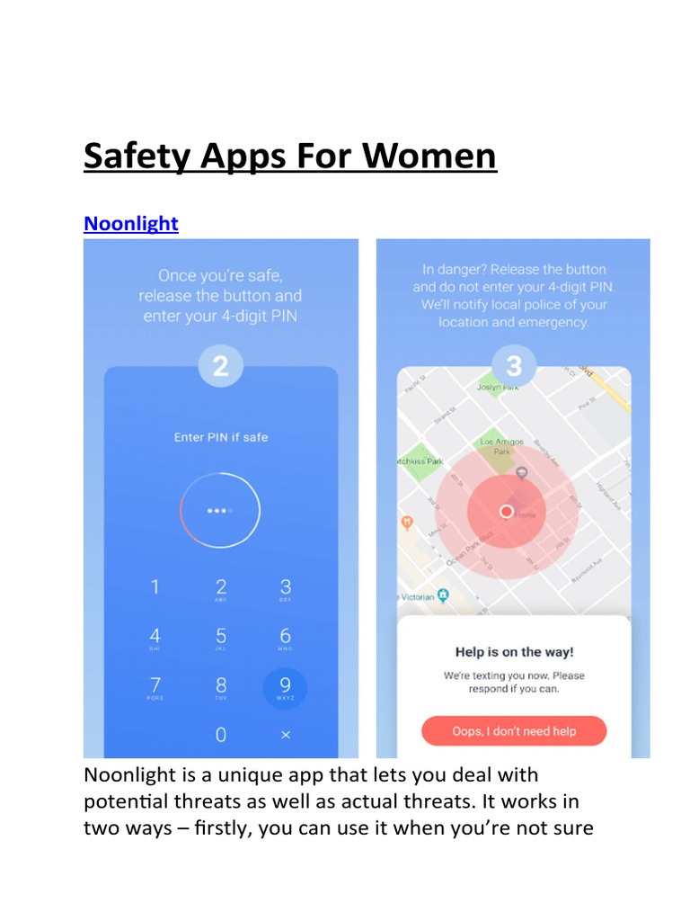Safety Apps For Women | Download Free PDF | Mobile App | Android ...