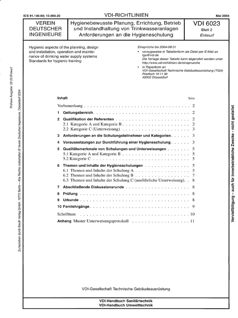 VDI 6023 Blatt-2 E 2004-05 | PDF