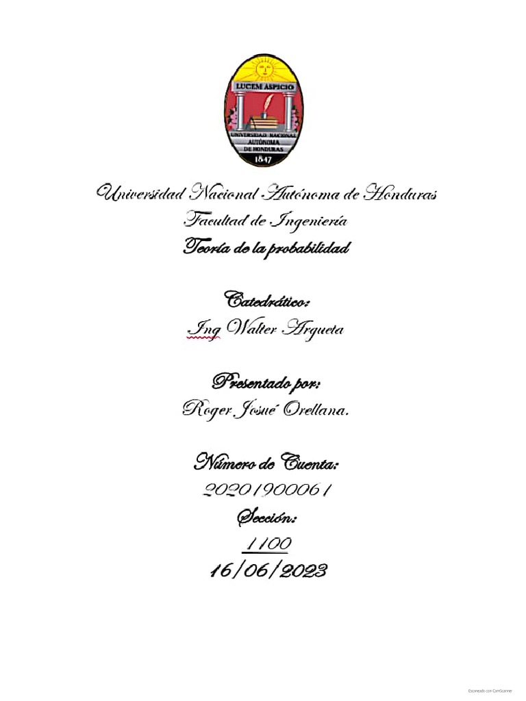 Guía 1 Teoría de La Probabilidad | PDF