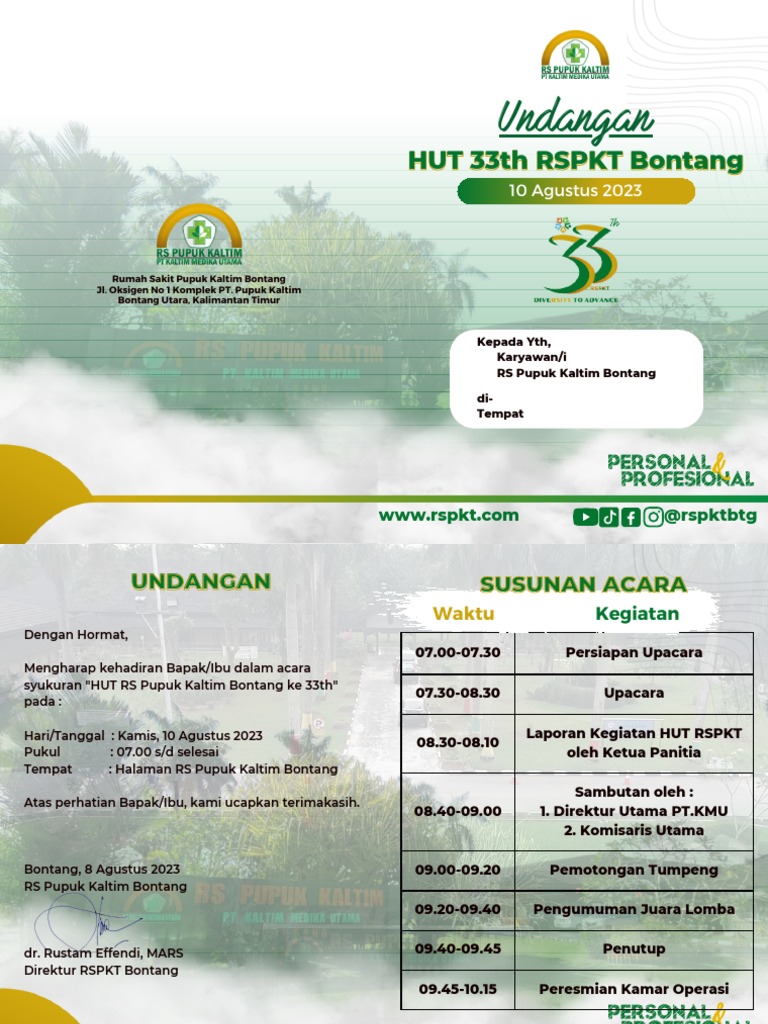 Undangan HUT | PDF