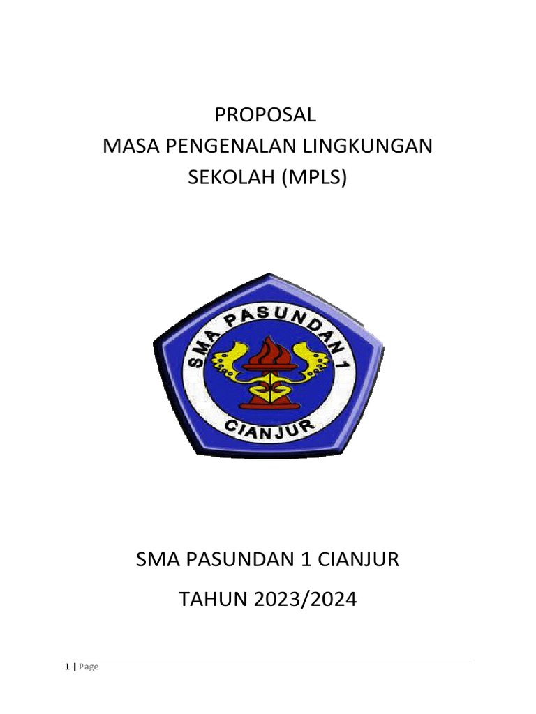 Proposal MPLS Pasundan 2023' Asli | PDF