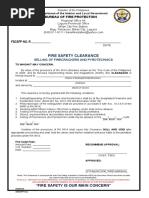 Fire Safety Clearance: FSCCHMCCV NO. R | PDF | Fire Safety | Dangerous ...