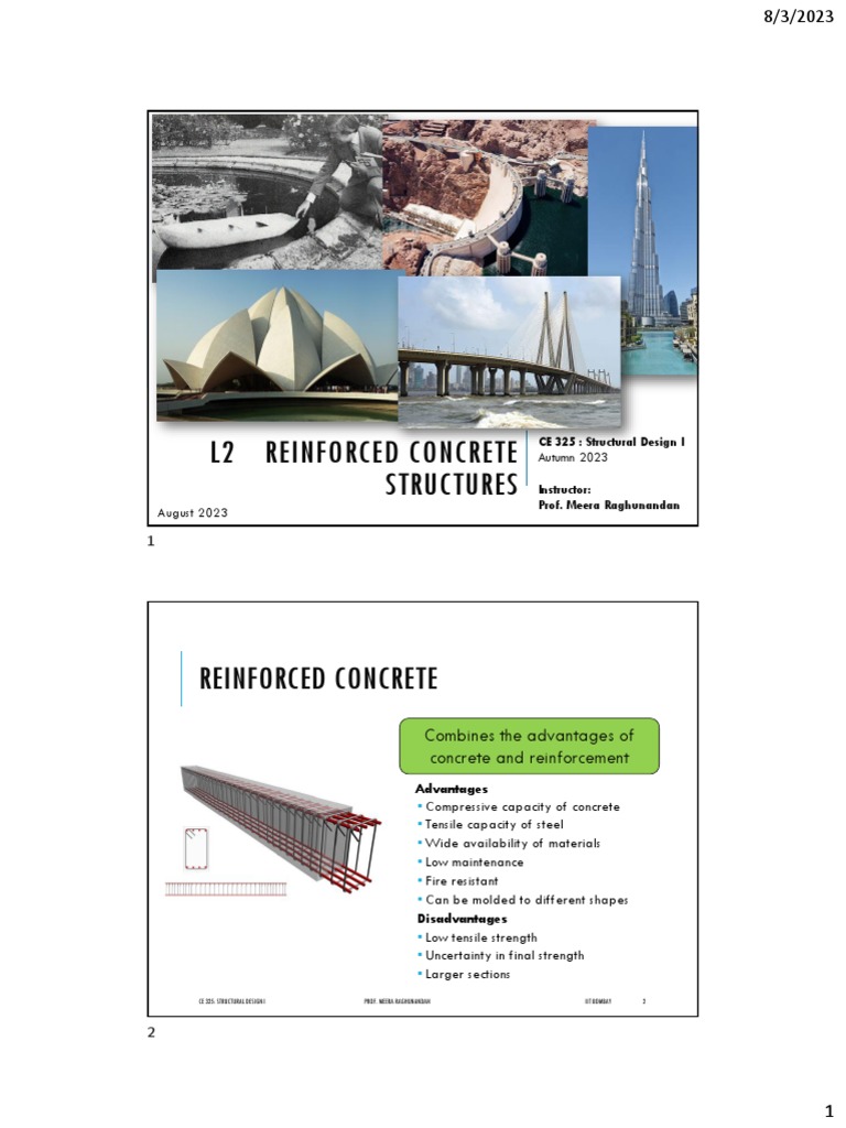 Lecture 2 - Reinforced Concrete Structures | PDF Lecture 2 - Reinforced Concrete Structures | PDF
