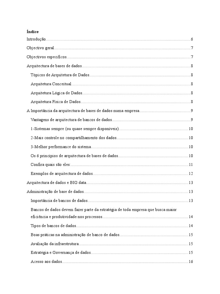 Arquitectura de Bases de Dados | PDF | Bancos de dados | Dados