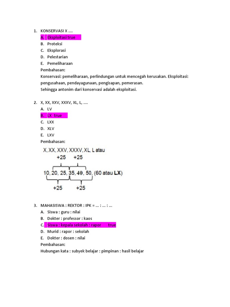 4 Contoh Soal Kedinasan | PDF | Metode & Bahan Ajar | Sains & Matematika