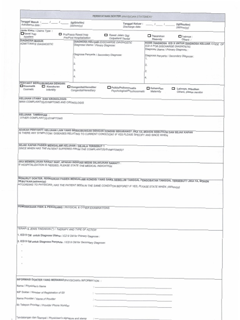 Form Rawat Jalan Reimburse | PDF