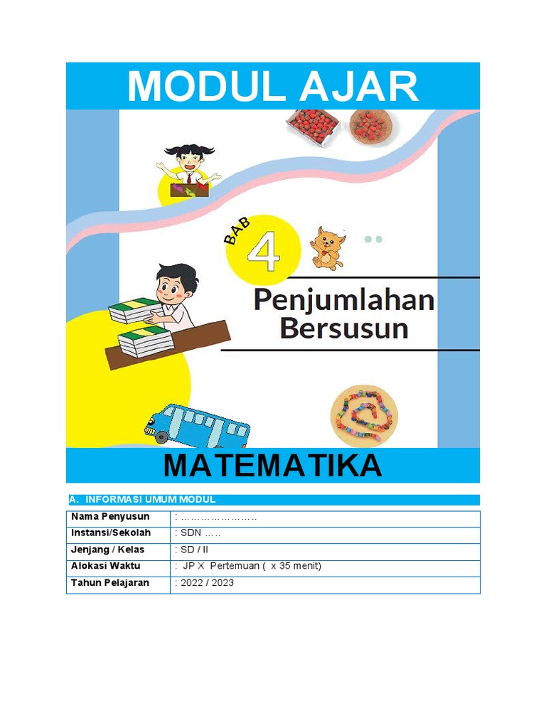 MA Bab 4. Penjumlahan Bersusun | PDF