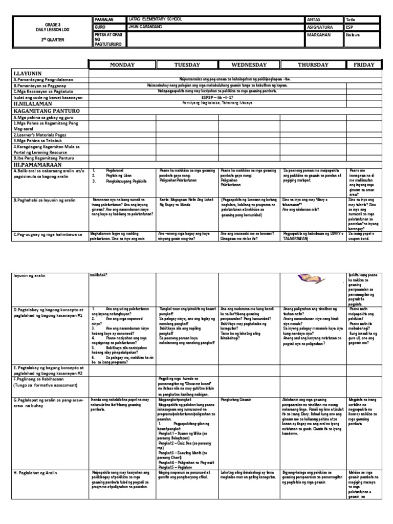 2nd Quarter Week 8 | PDF