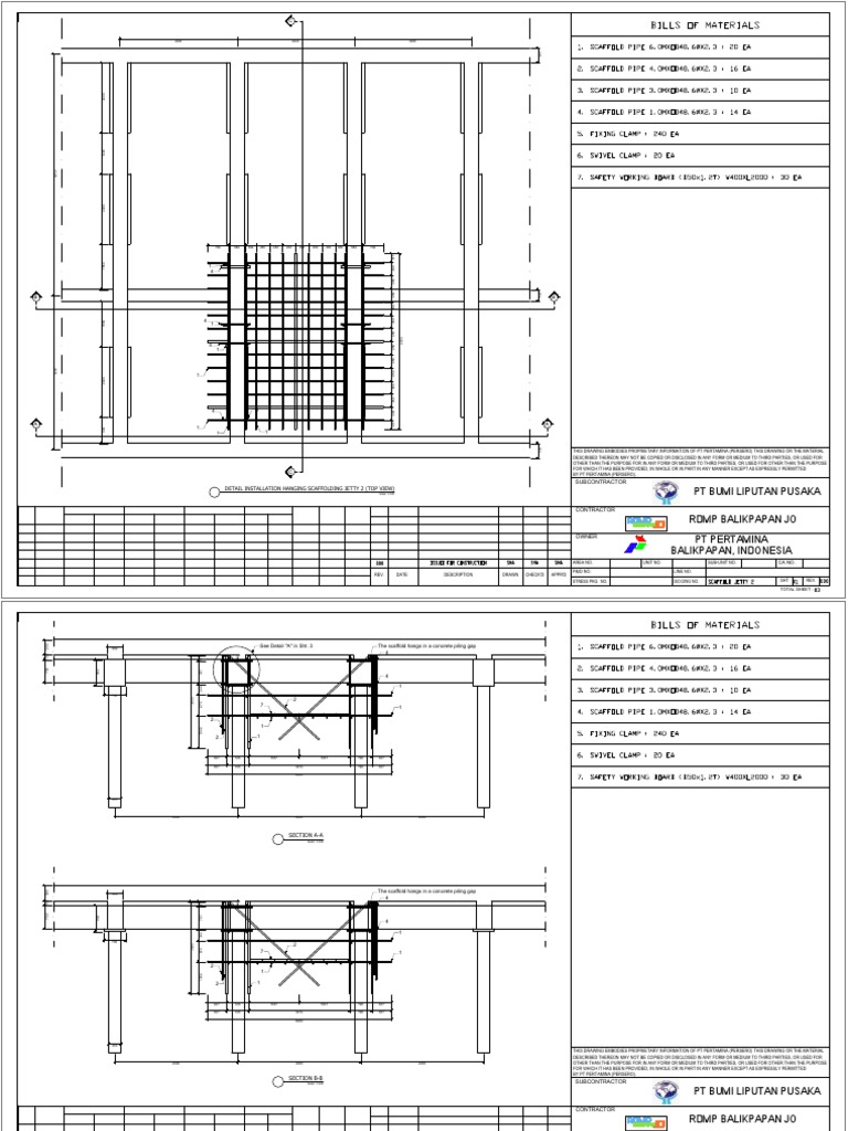 Hanging Scaffolding Installation Details | PDF