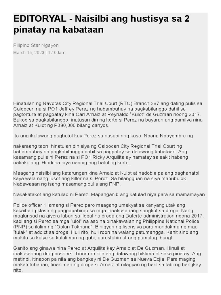 EDITORYAL Sample | PDF