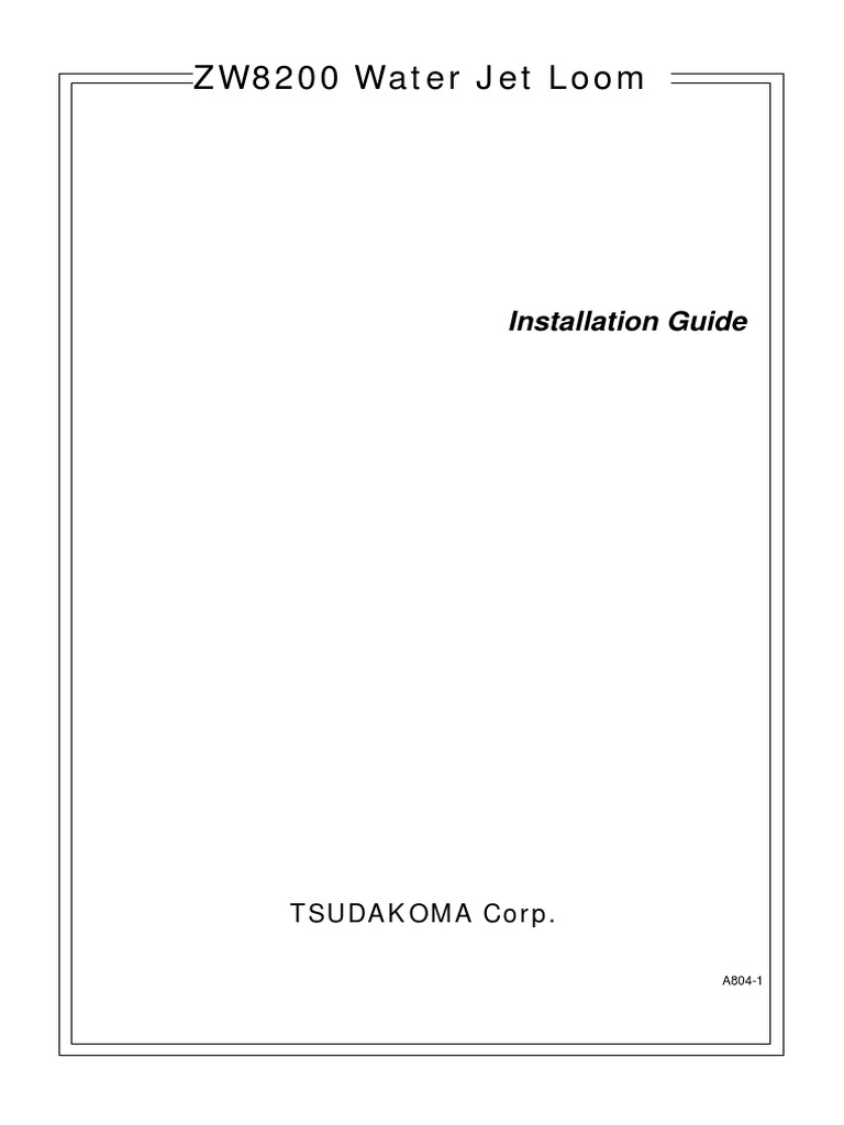 A804 - 1 ZW8200 Installation Guide | PDF