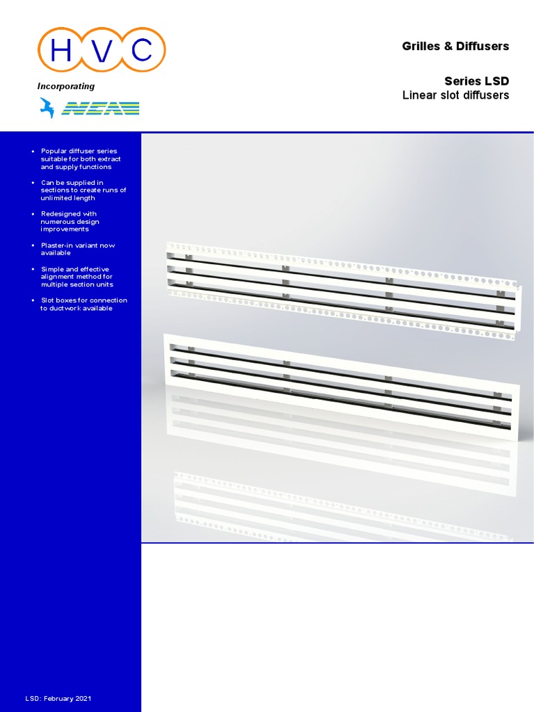 Series LSD Linear Slot Diffusers Guide | PDF
