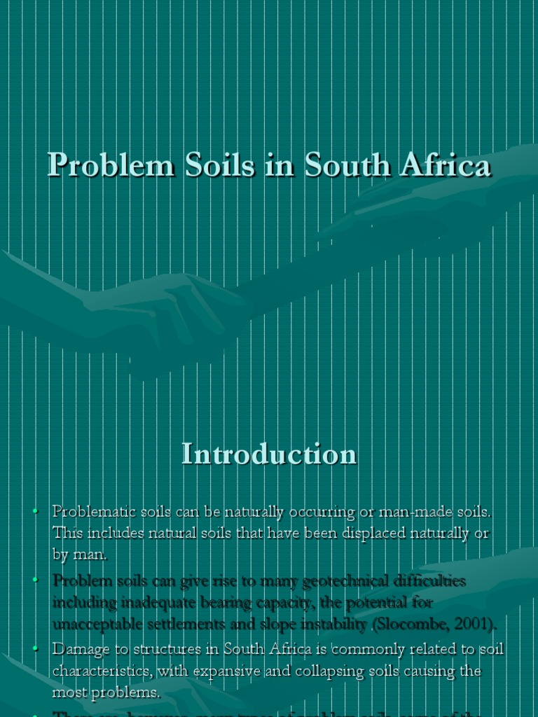 Problem Soils in South Africa | PDF