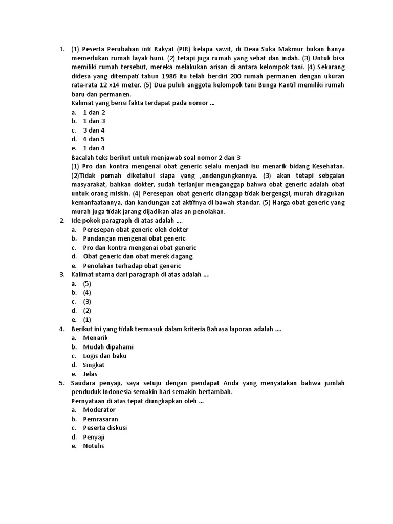 Soal Ulanagan BHS Indonesia Kelas Xii Ganjil 2022 | PDF | Fiksi Umum