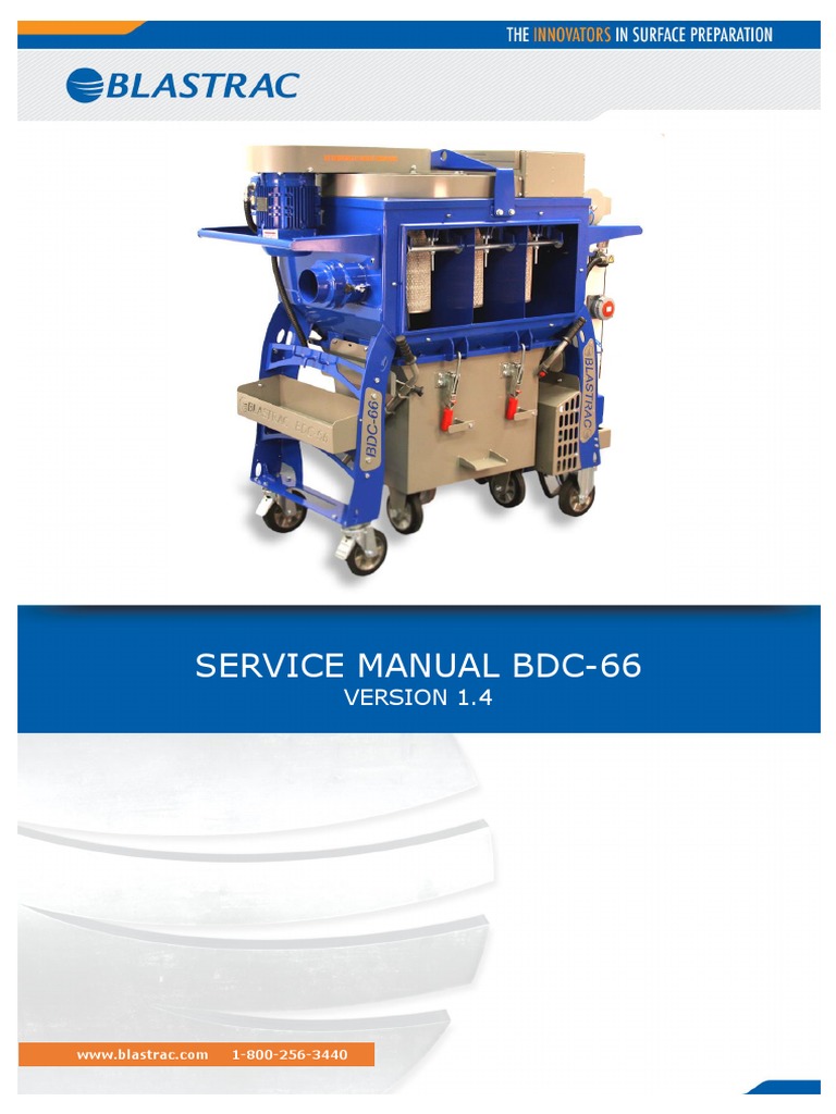 Blastrac BDC-66 Service Manual 1.4 | PDF