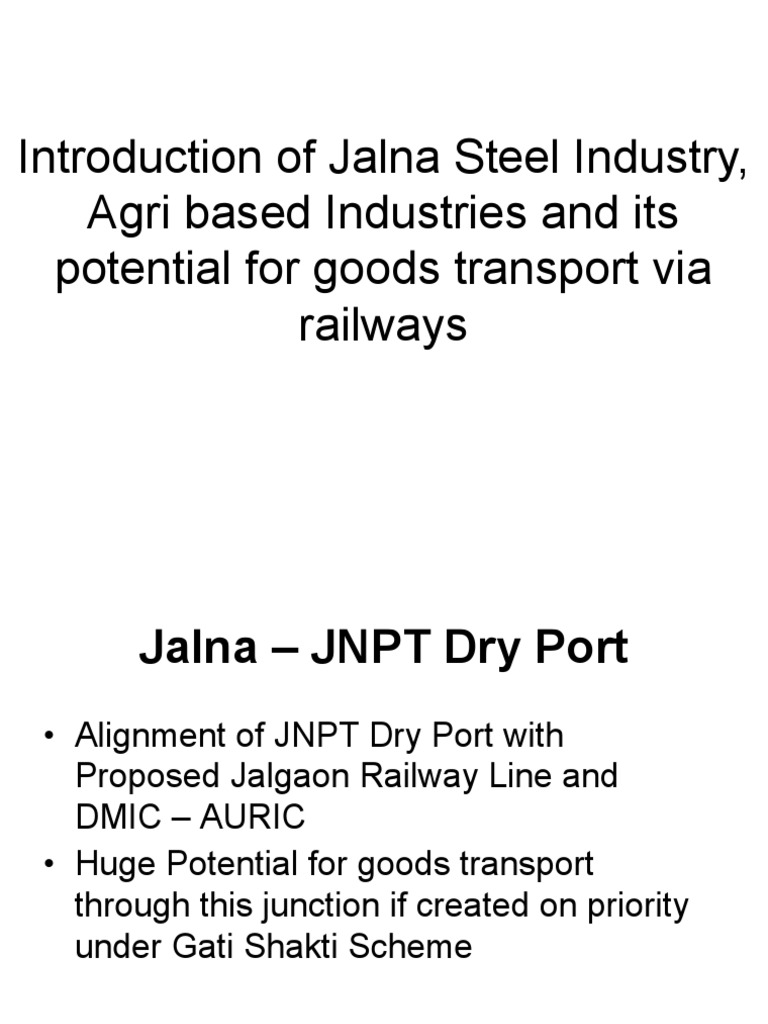 Jalna-Jalgaon Railway Line Impact | PDF