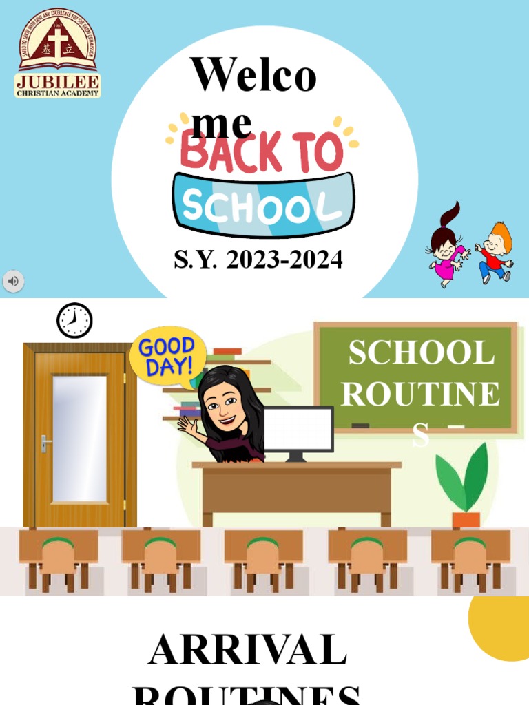 Classroom Routines SY 23-24 | PDF | Blouse | Classroom