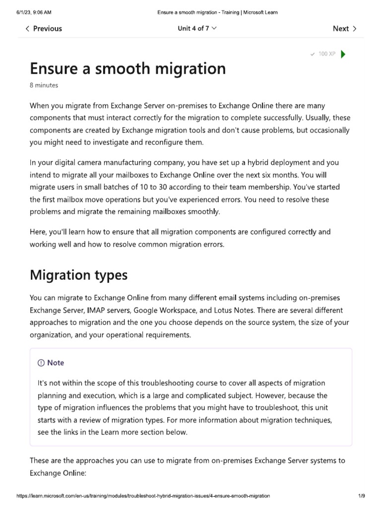 Ensure Smooth Migration Pdf