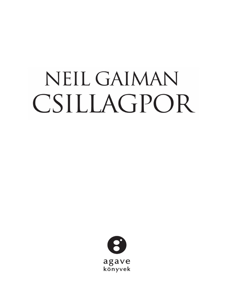 Neil Gaiman: Csillagpor | PDF