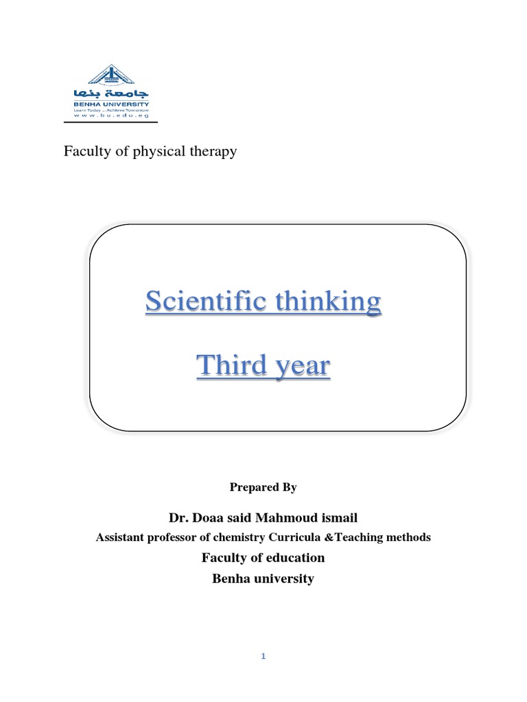 Scientific Thinking Course | PDF | Thought | Causality