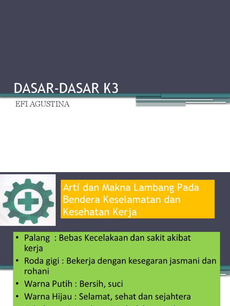 DASAR-DASAR K3 Efi | PDF