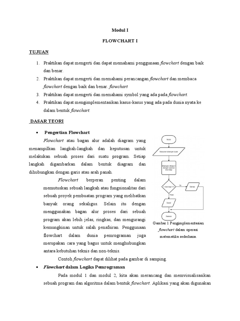 Materi Modul 1 - Flowchart | PDF Materi Modul 1 - Flowchart | PDF